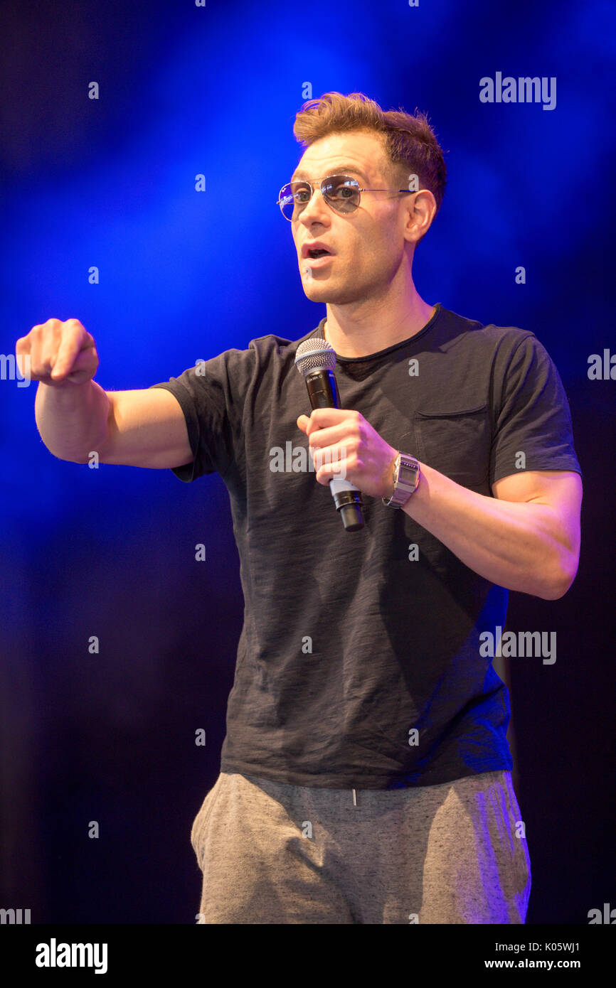 Comedian Lee Nelson at Hylands Park,Chelmsford,Essex on Sunday,August ...