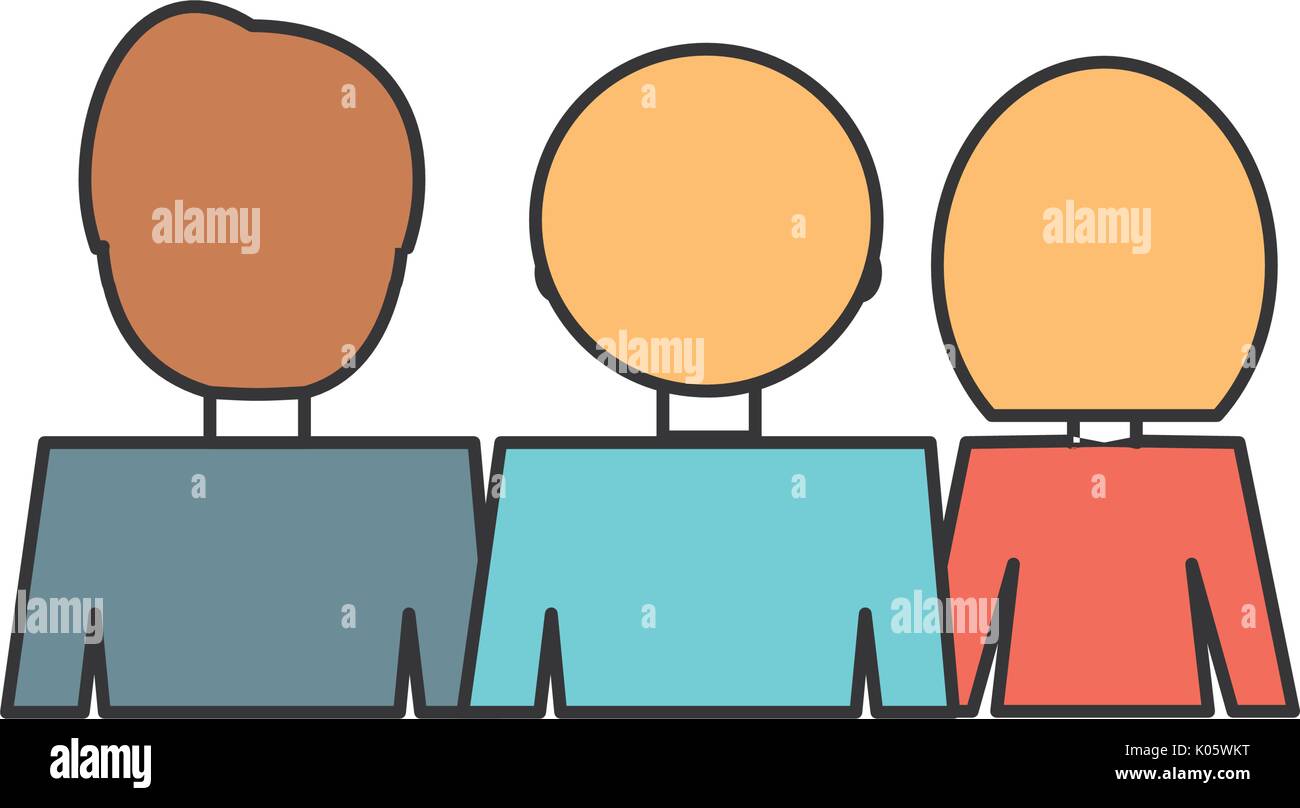 People back view cartoon Stock Vector Image & Art - Alamy