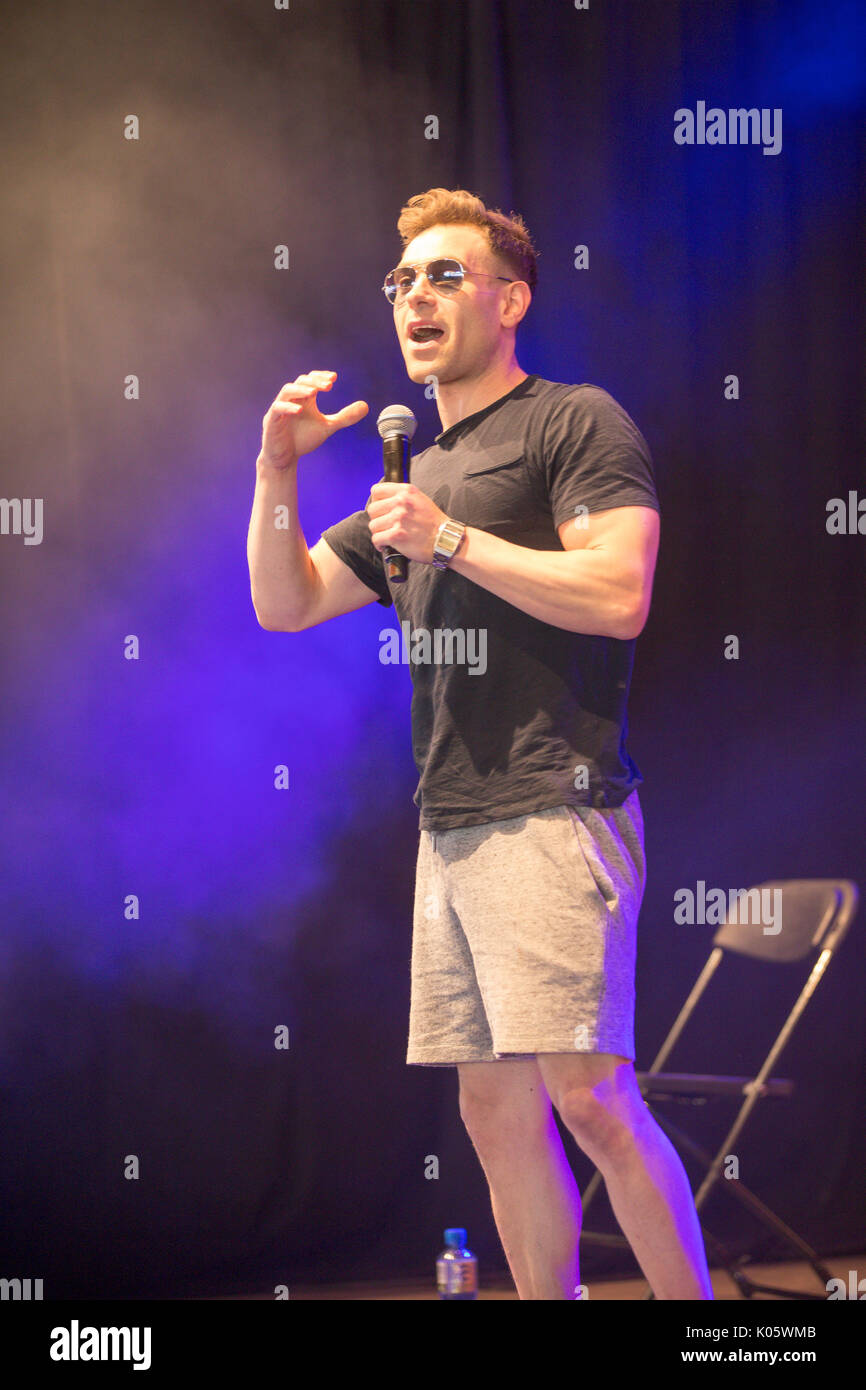 Comedian Lee Nelson at Hylands Park,Chelmsford,Essex on Sunday,August ...