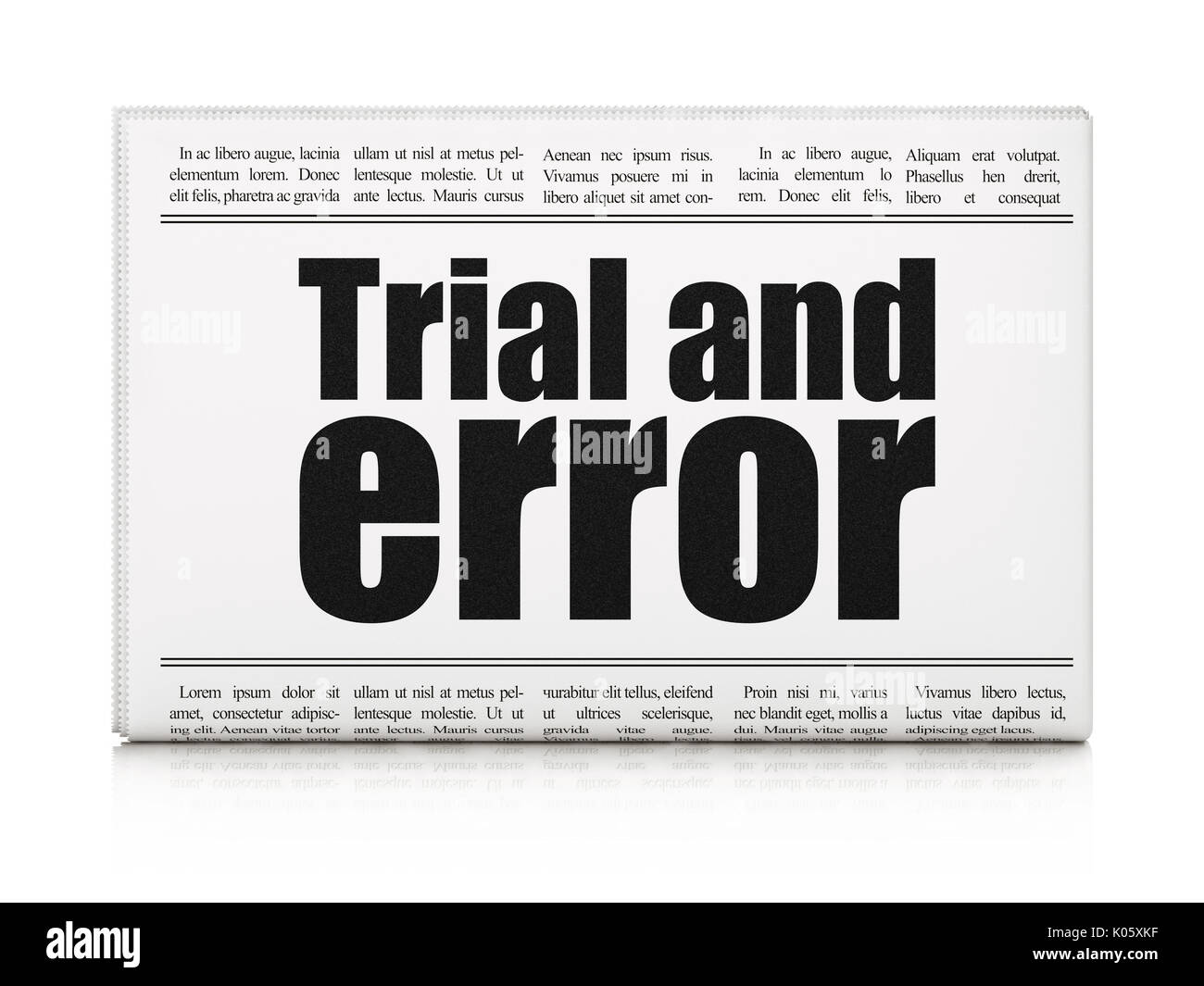 Trial and error text hi-res stock photography and images - Alamy