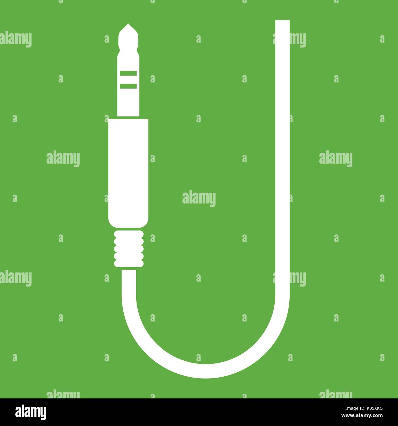 Microphone wire icon green Stock Vector Image & Art - Alamy