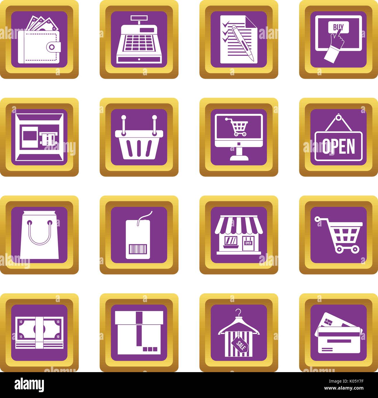 Purple trolley Stock Vector Images - Alamy