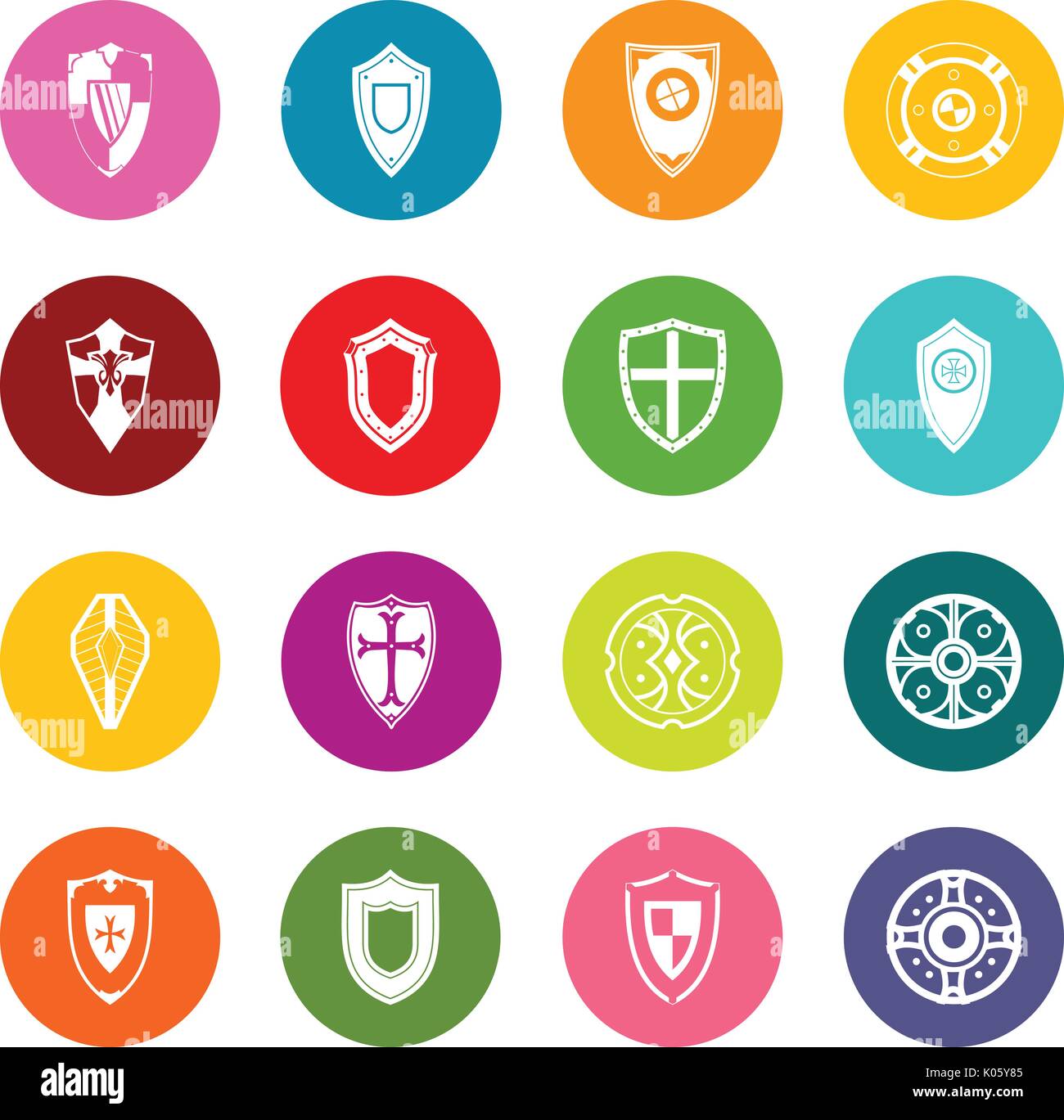 Paper shields Stock Vector Images - Alamy