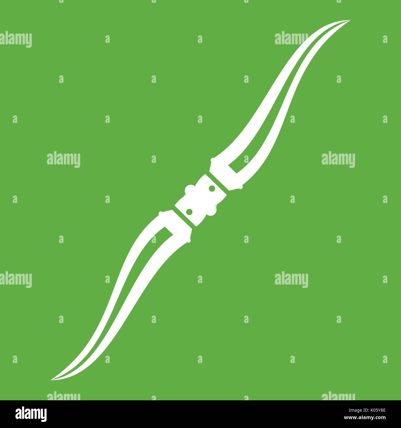 Throwing ninja knife icon green Stock Vector Image & Art - Alamy