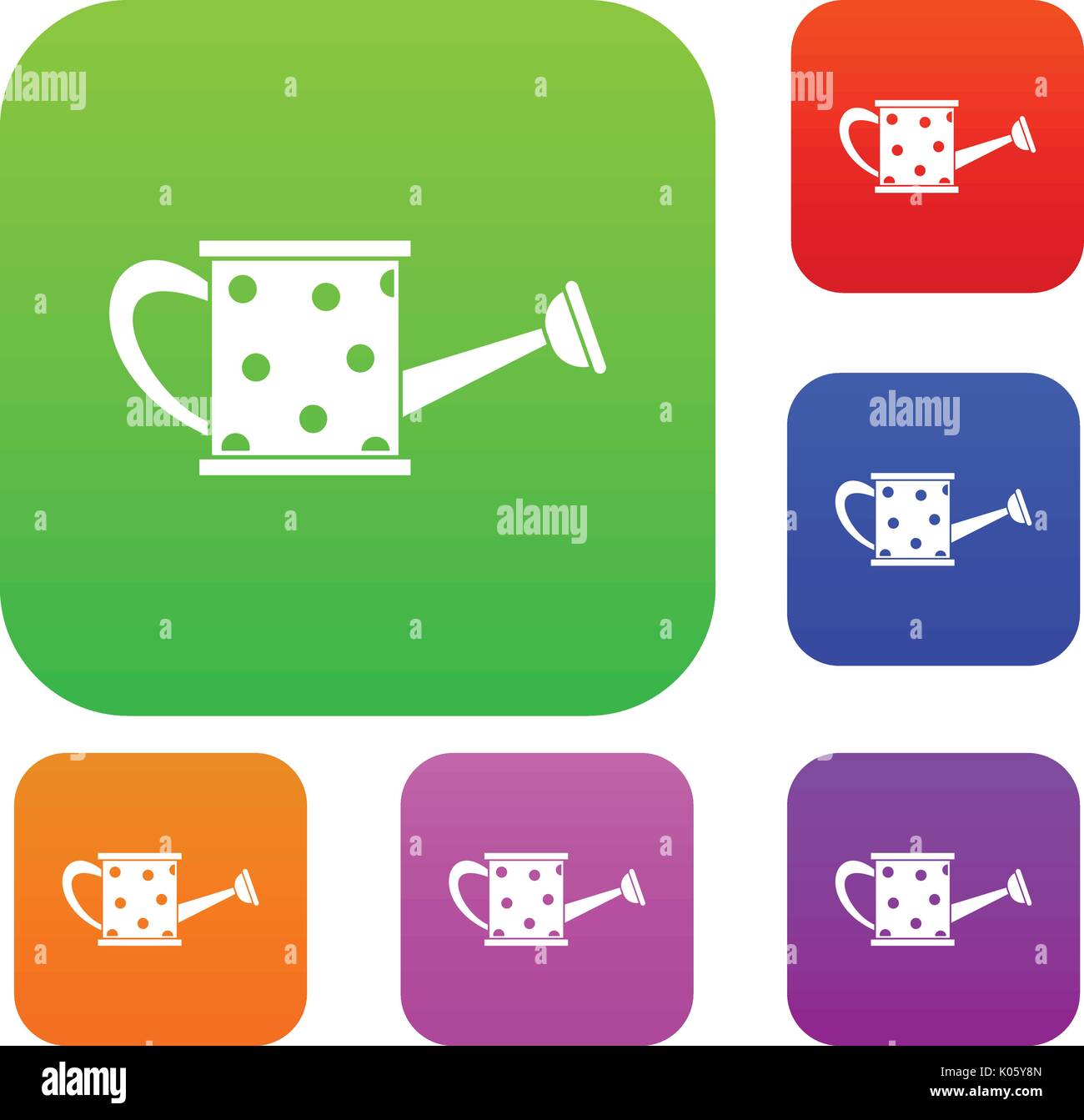 Watering can set collection Stock Vector Image & Art - Alamy