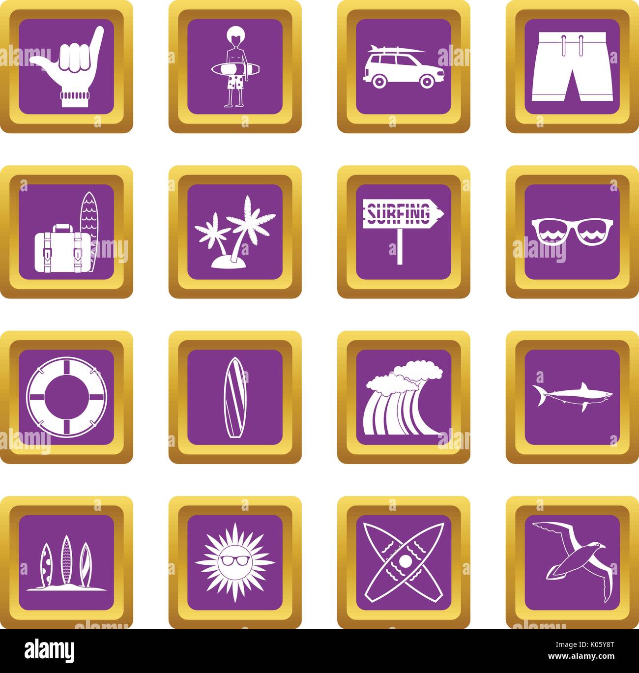 Purple surf Stock Vector Images - Alamy