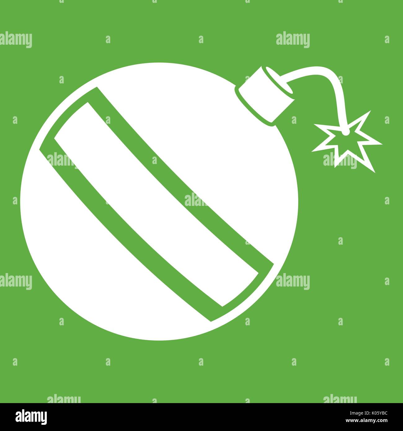 Bomb icon green Stock Vector Image & Art - Alamy