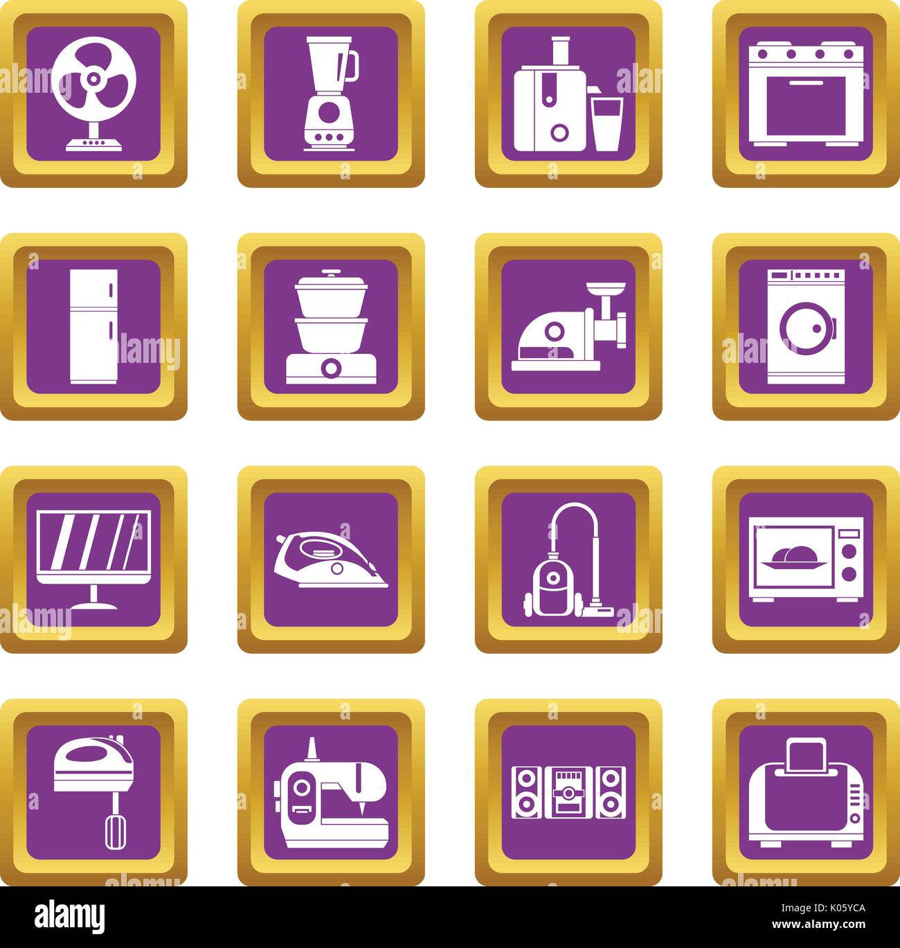 Purple kettle illustration Stock Vector Images - Alamy