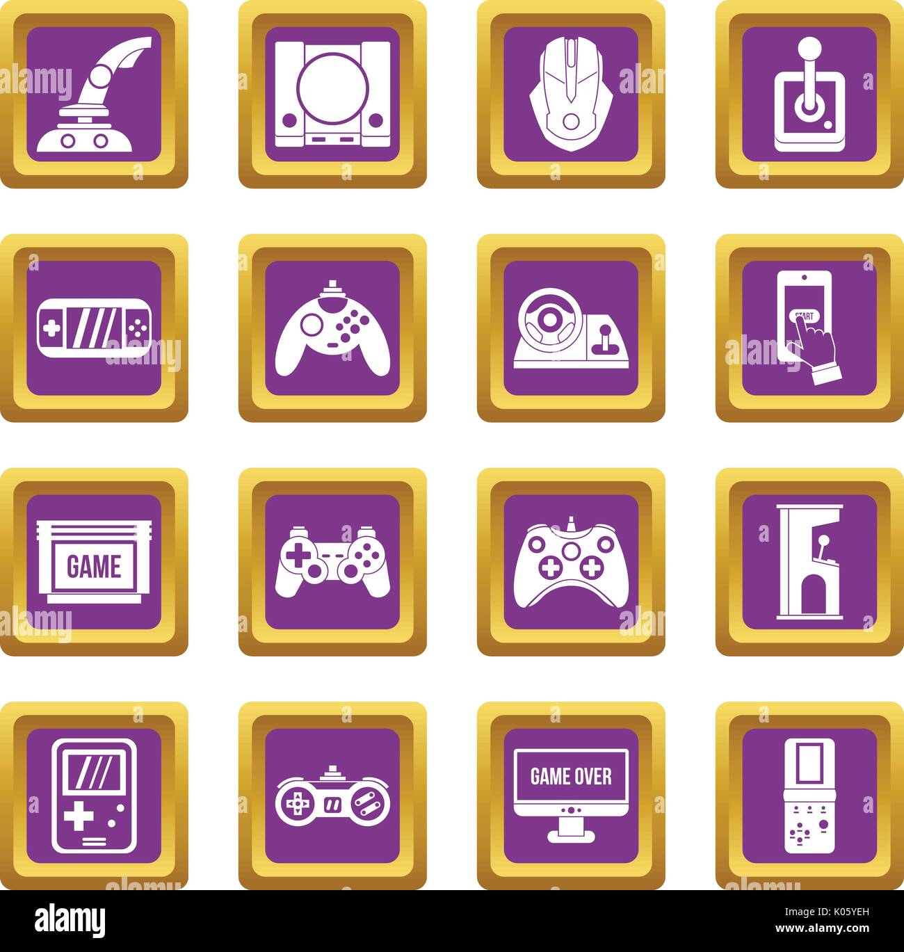 Video game control purple Stock Vector Images - Alamy