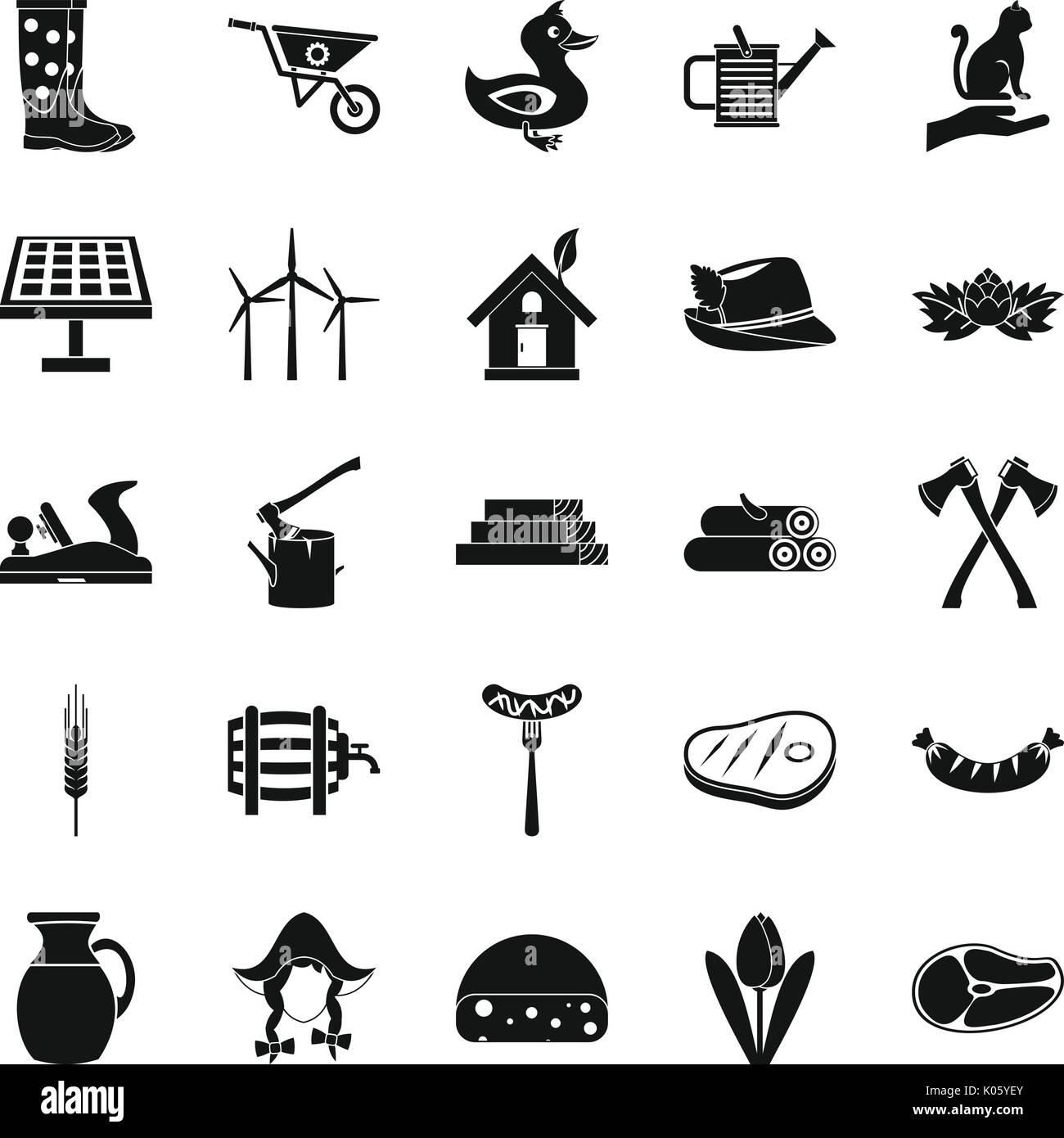 Stockroom icons set, simple style Stock Vector Image & Art - Alamy