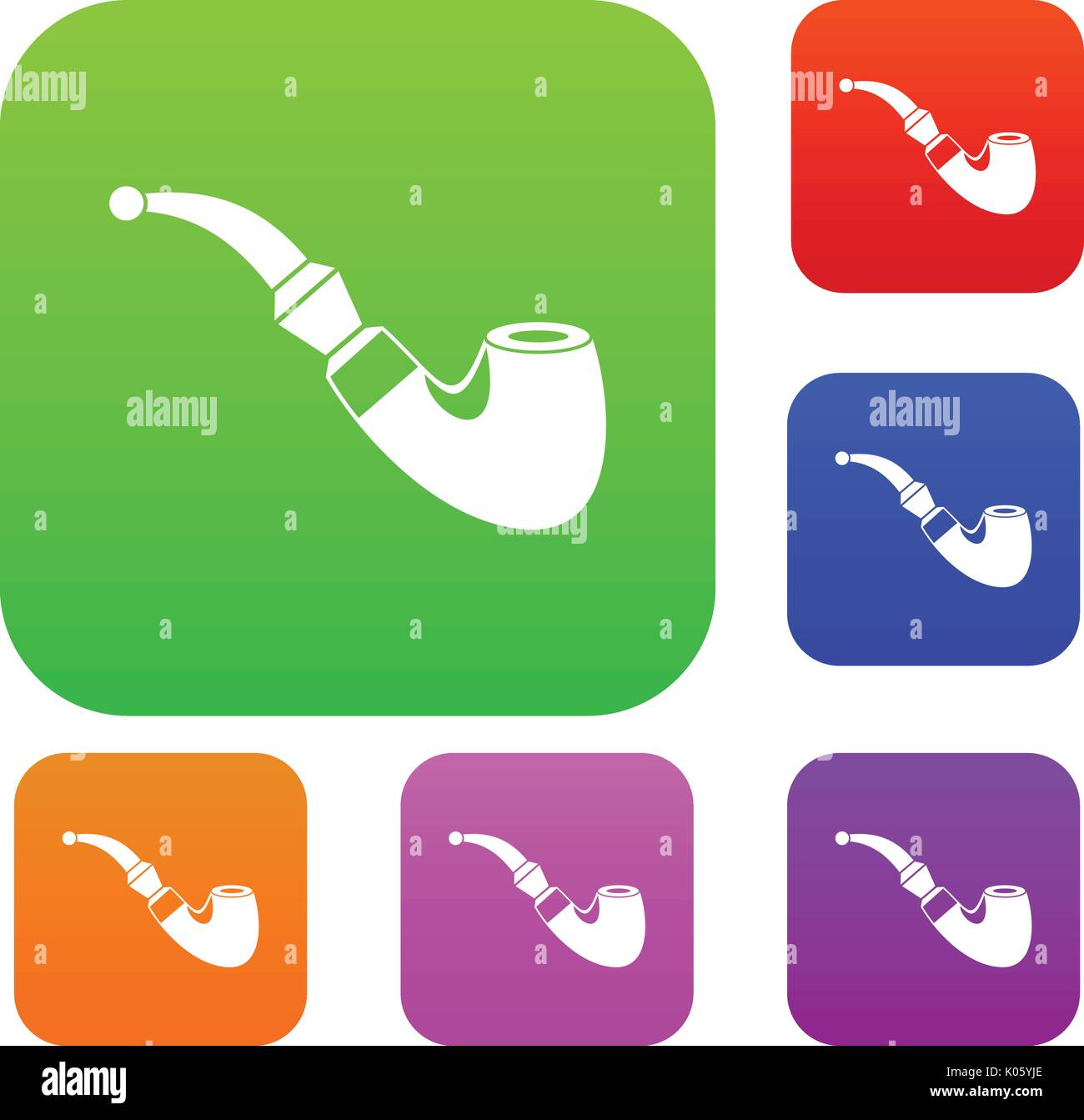 Wooden pipe set collection Stock Vector Image & Art - Alamy