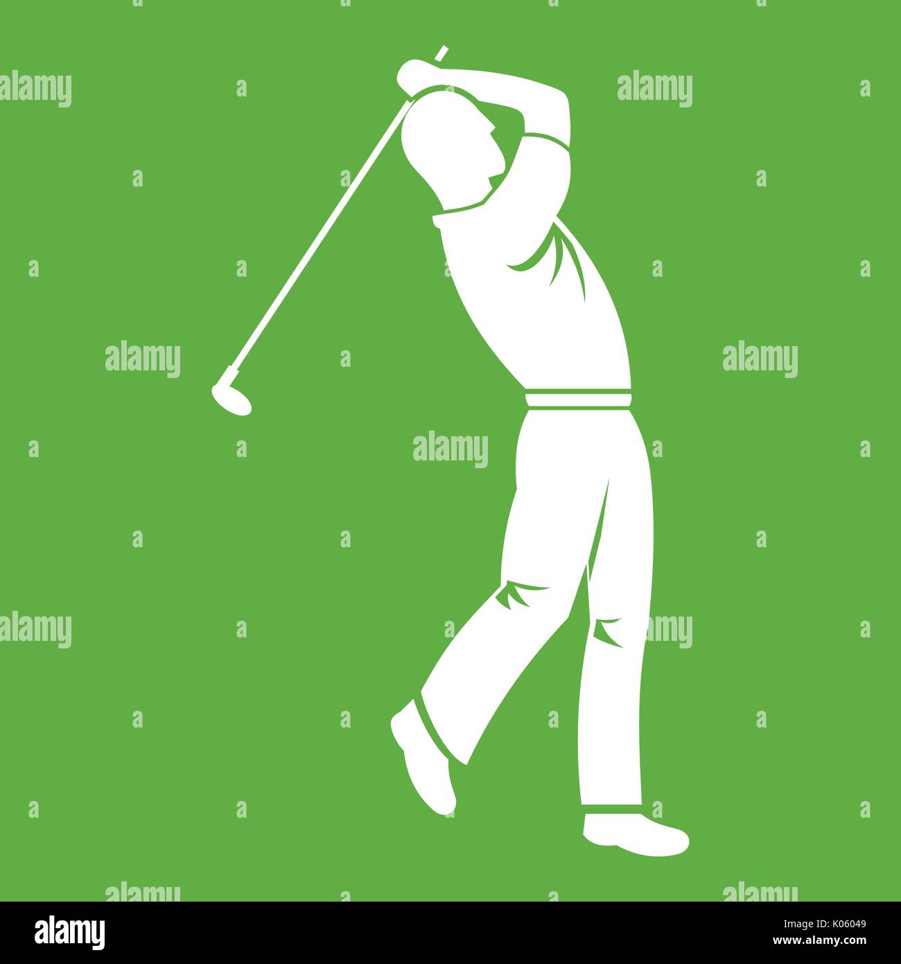 Golf player icon green Stock Vector Image & Art - Alamy