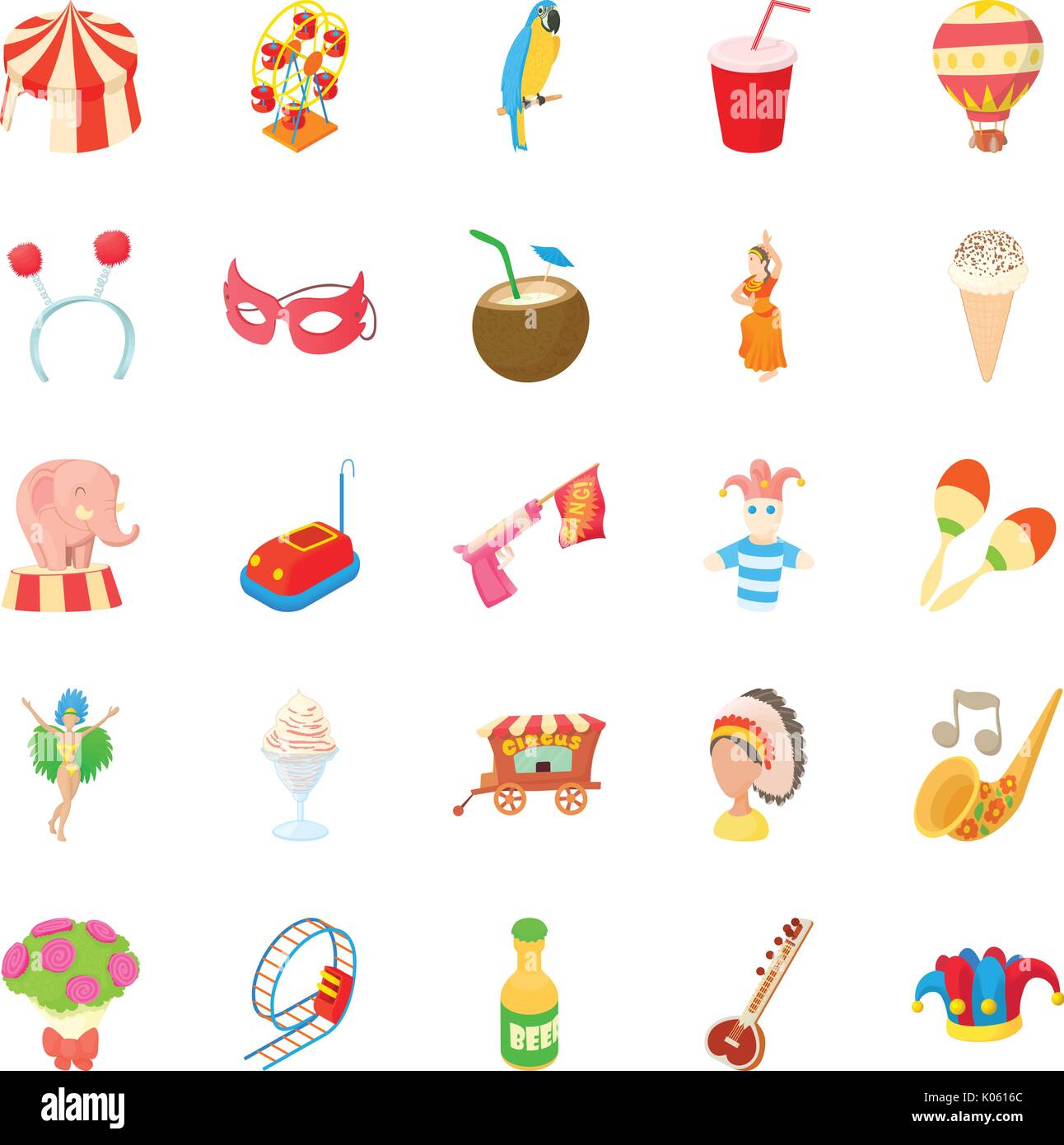 Output icons set, cartoon style Stock Vector Image & Art - Alamy