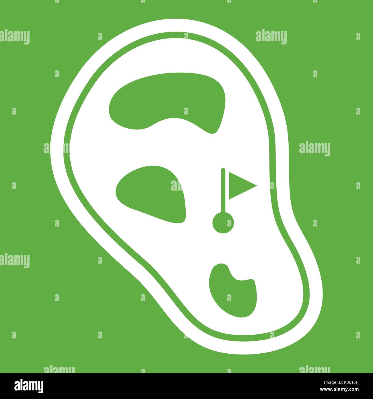 Golf course field icon green Stock Vector Image & Art - Alamy