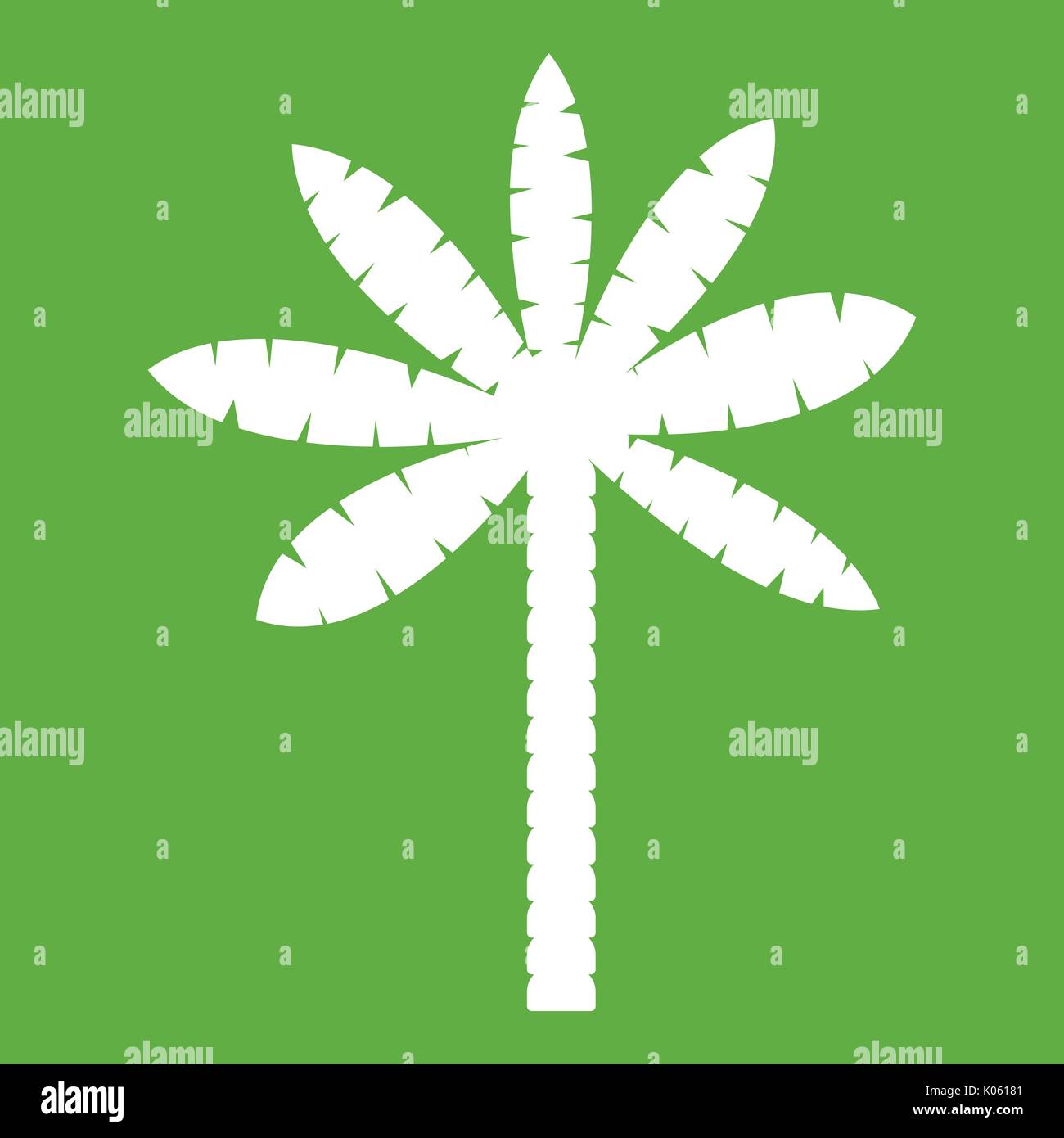 Palm tree icon green Stock Vector Image & Art - Alamy