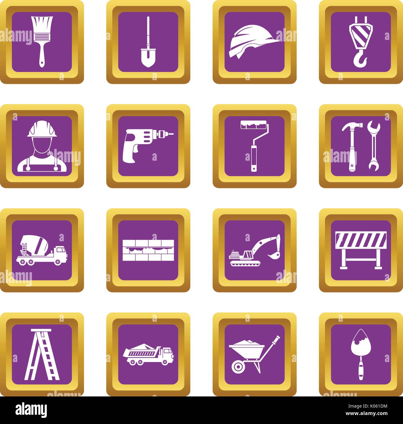 Purple crane Stock Vector Images - Alamy