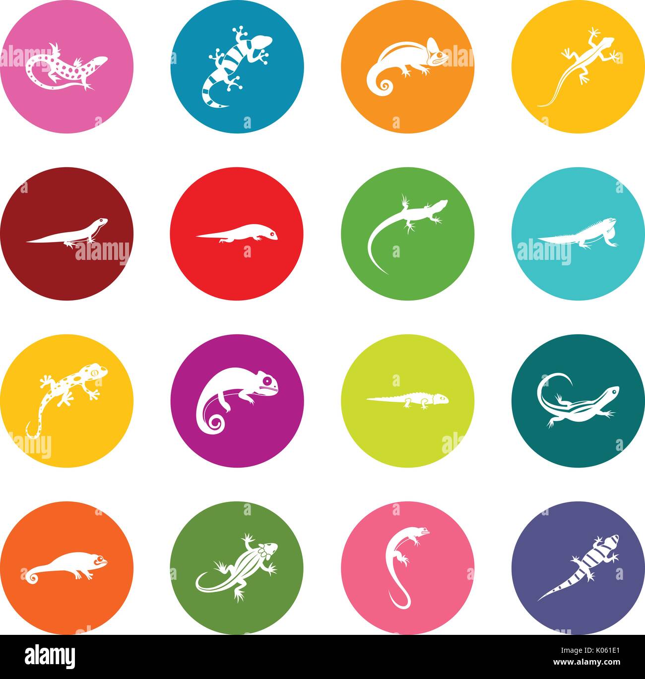 Wall geckos Stock Vector Images - Alamy
