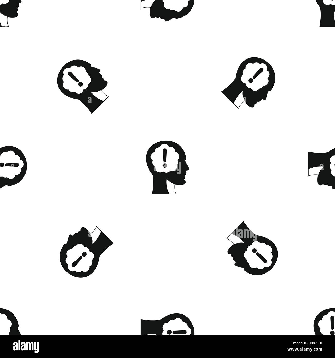Human face exclamation mark illustration Black and White Stock Photos ...