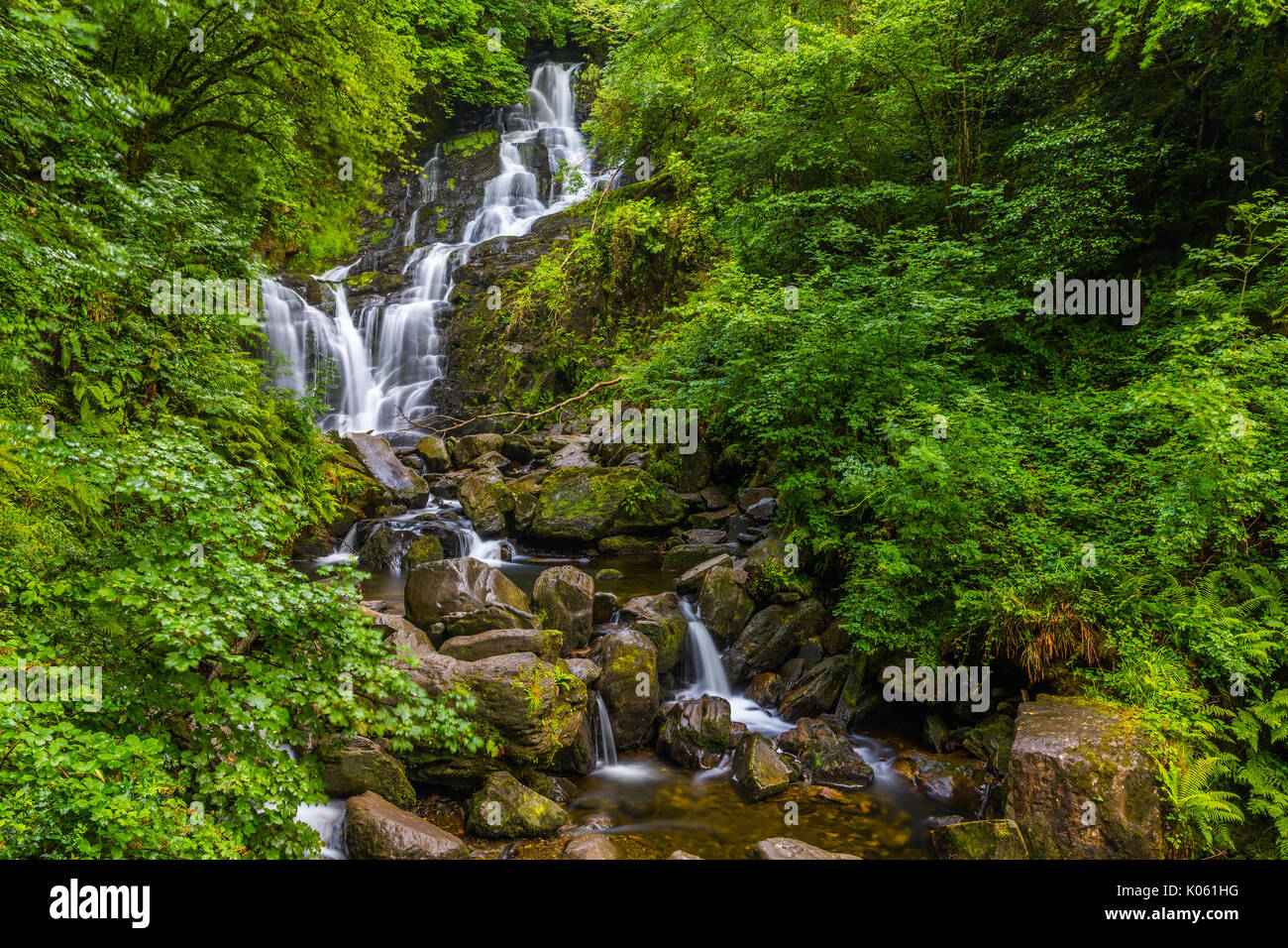 Torc Waterfall is a waterfall at the base of Torc Mountain, about 8.0 ...