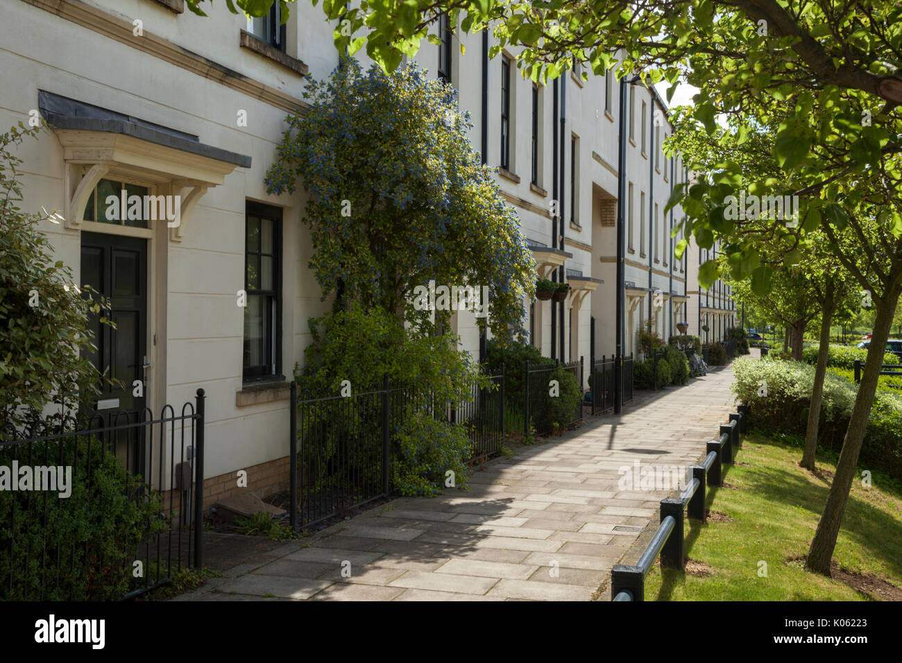 Tree lined residential area hi-res stock photography and images - Alamy