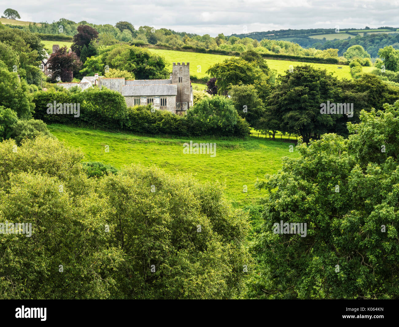 View of St.Peter's Church in Exton, Somerset Stock Photo - Alamy