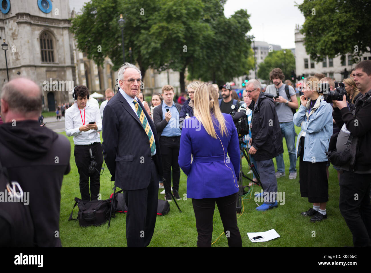 Conservative MP Peter Bone joins crowds and the world’s media to ...