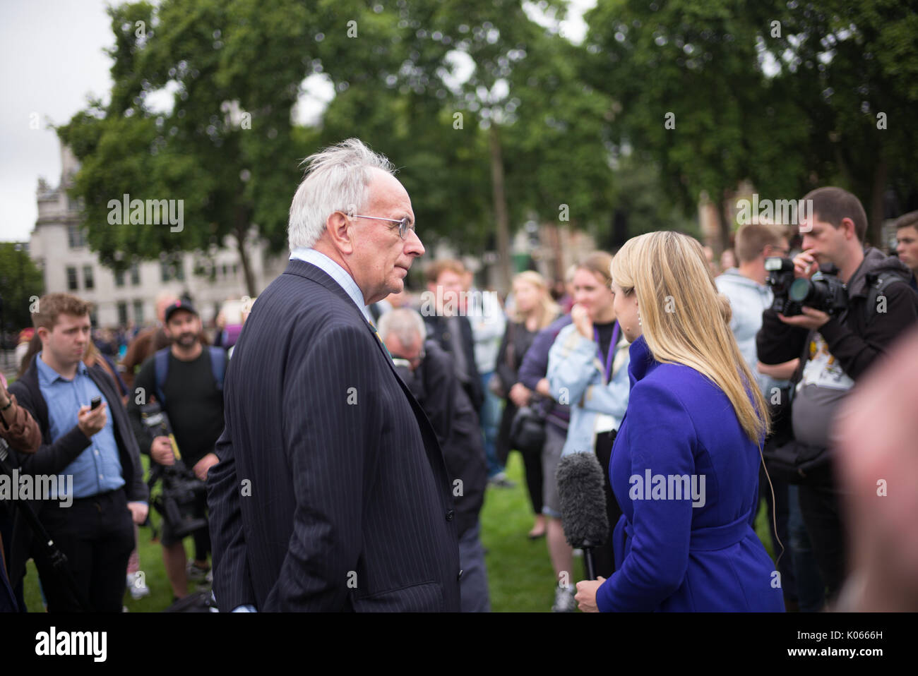 Conservative MP Peter Bone joins crowds and the world’s media to ...