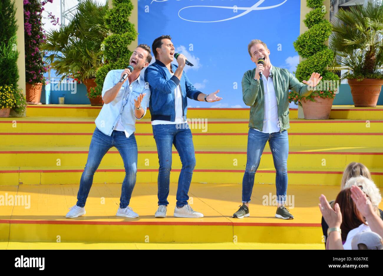 Rust, Germany, 20th August, 2017, Das Erste ARD TV Show "Immer wieder Sonntags" Featuring Klubb3 ...