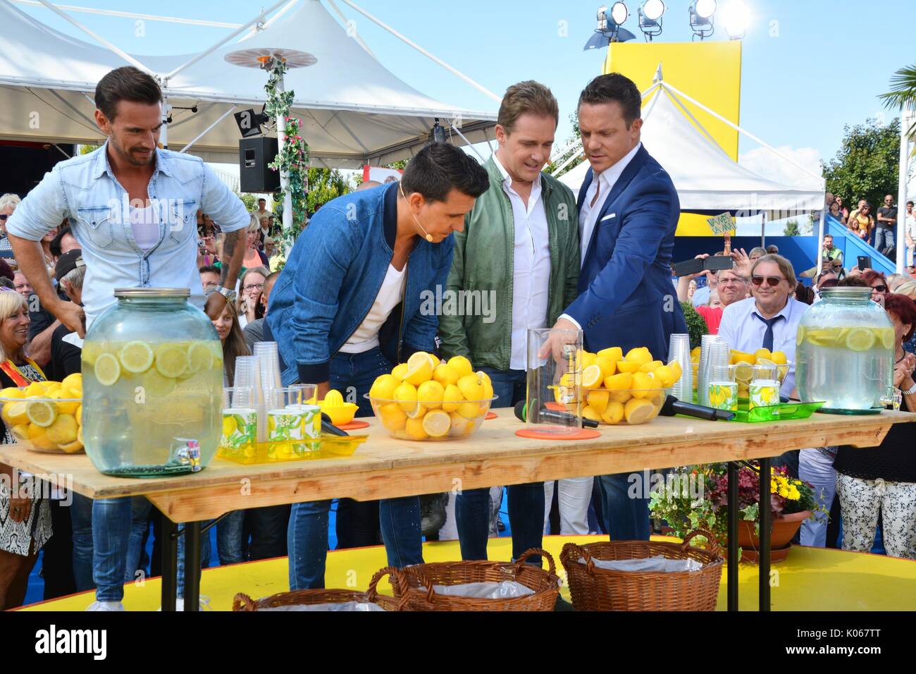 Rust, Germany, 20th August, 2017, Das Erste ARD TV Show "Immer wieder Sonntags" Featuring Klubb3 ...