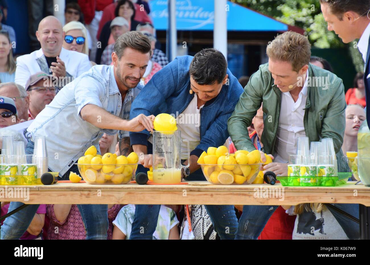 Rust, Germany, 20th August, 2017, Das Erste ARD TV Show "Immer wieder Sonntags" Featuring Klubb3 ...