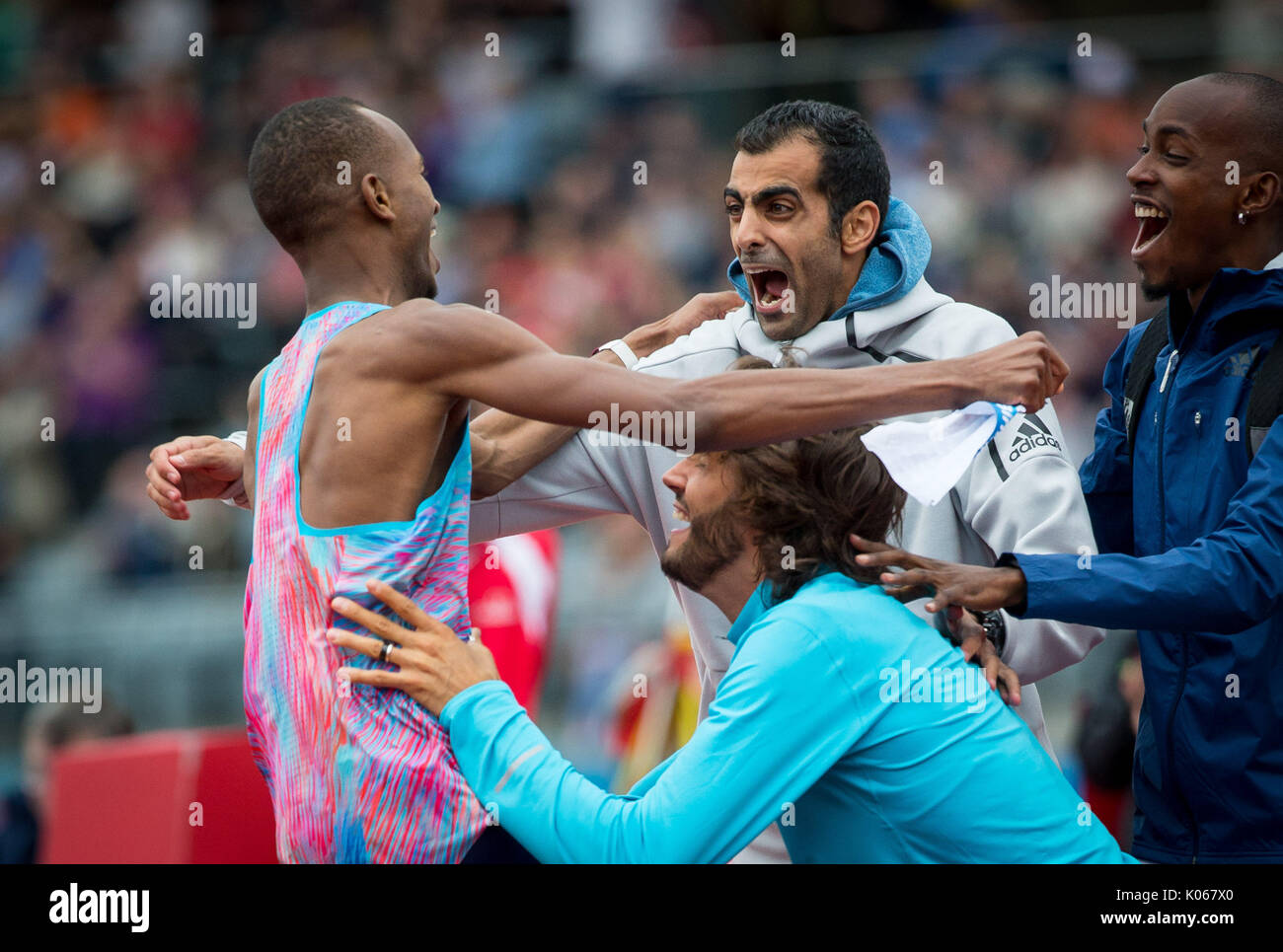 Birmingham, UK. 20th Aug, 2017. Essa Mutaz BARSHIM of Qatar is ...