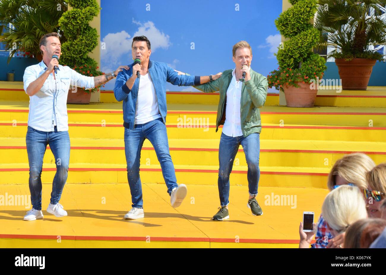 Rust, Germany, 20th August, 2017, Das Erste ARD TV Show "Immer wieder Sonntags" Featuring Klubb3 ...