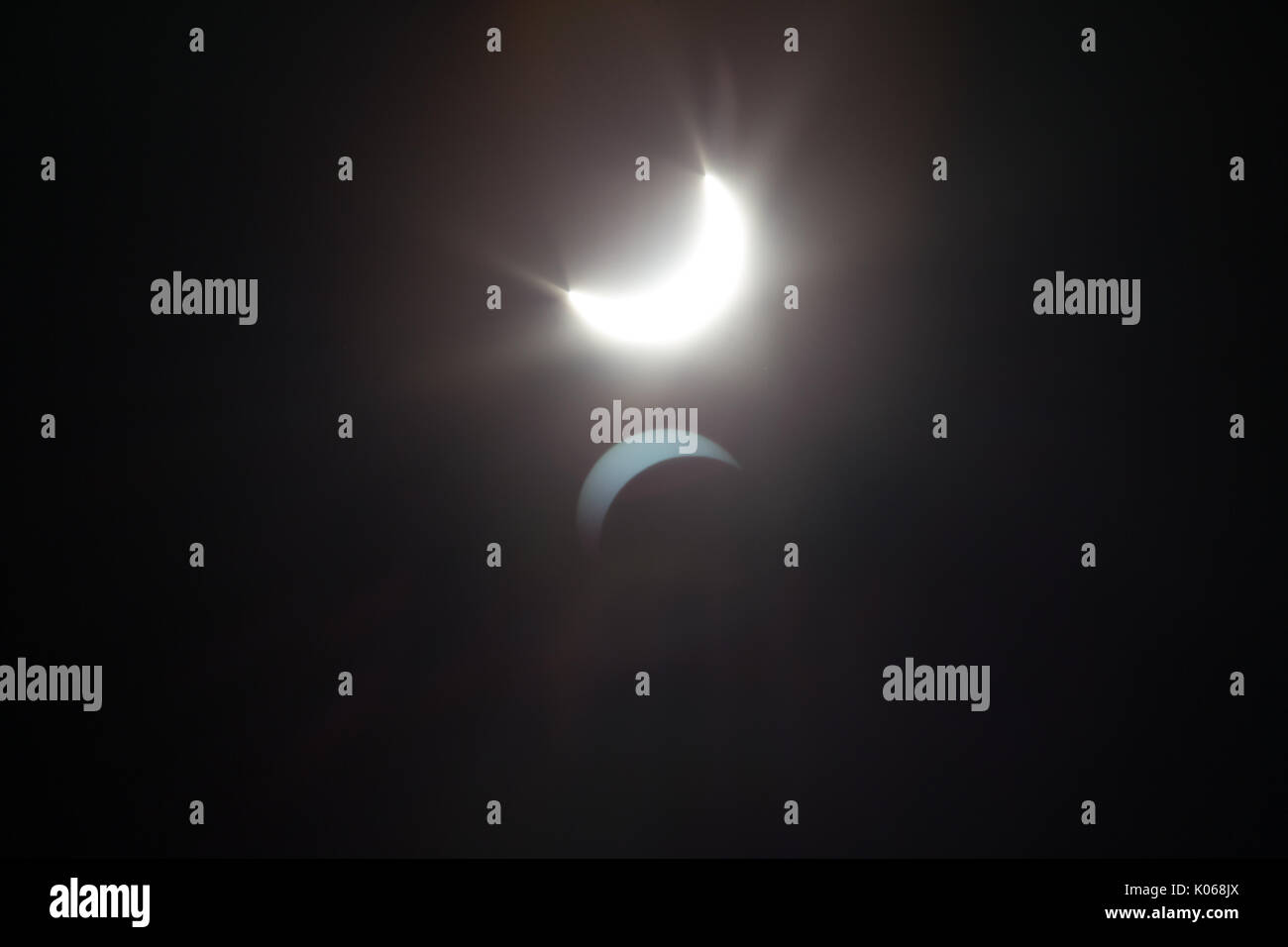 Solar Eclipse Over Dallas Texas Stock Photo - Alamy