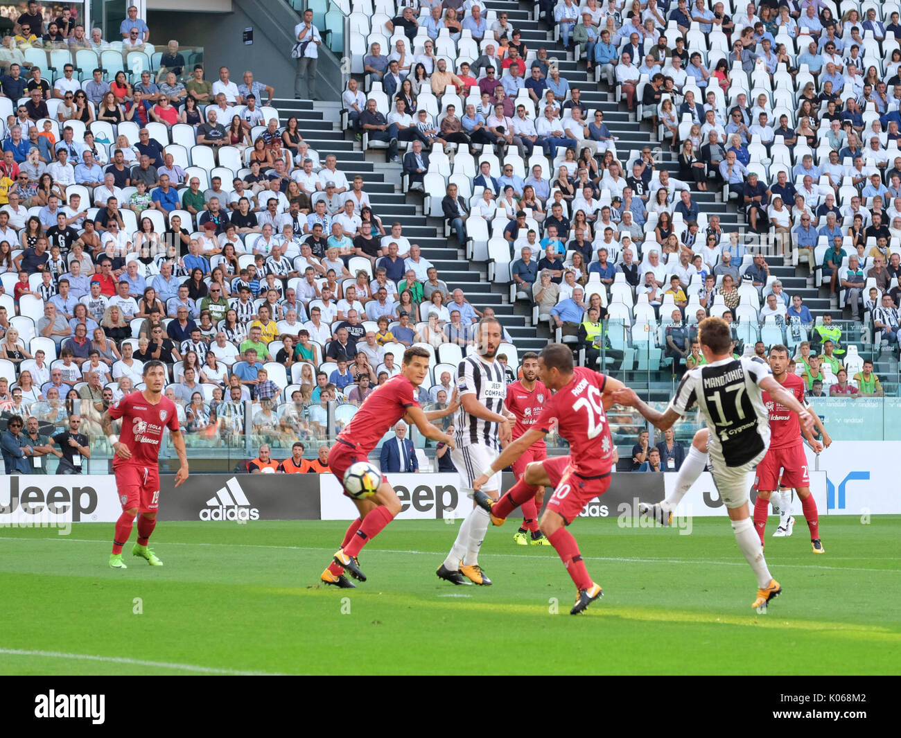 August 19, 2017 in Turin - Allianz Stadium Soccer match FC JUVENTUS vs ...