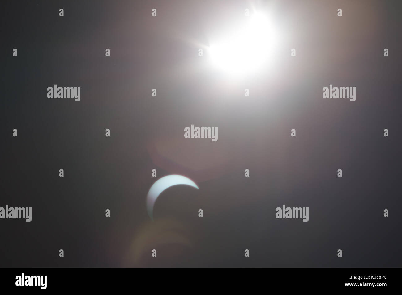 Solar Eclipse Over Dallas Texas Stock Photo - Alamy