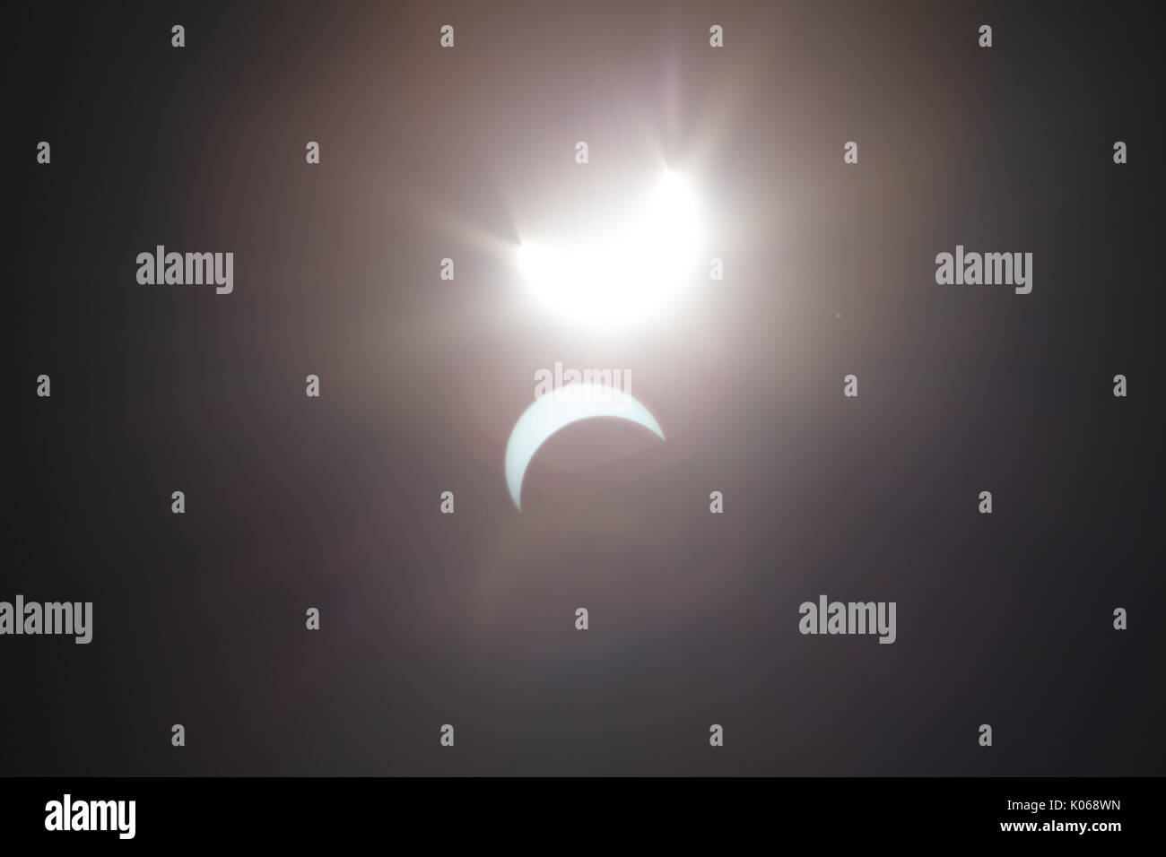 Solar Eclipse Over Dallas Texas Stock Photo - Alamy