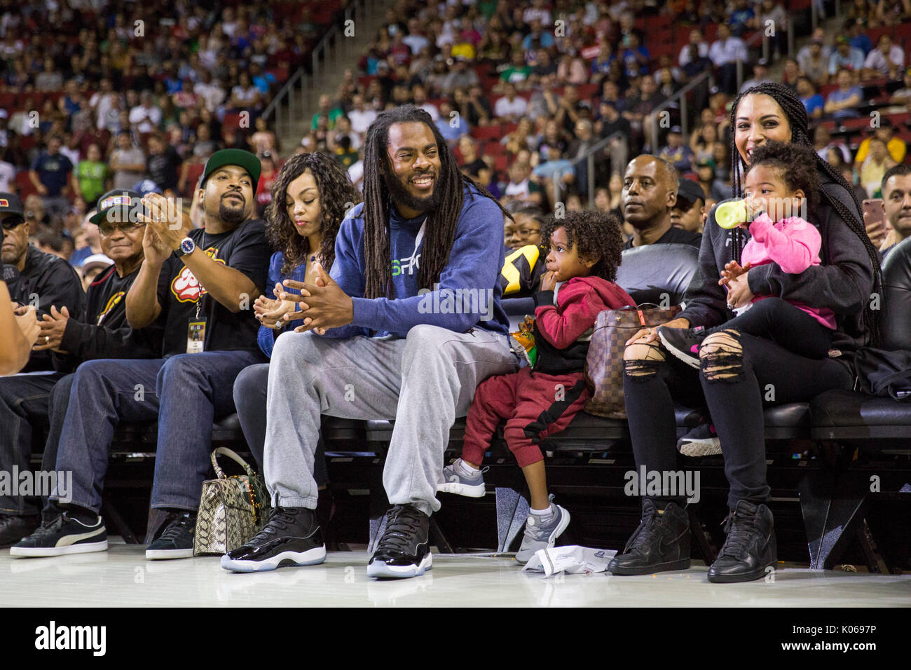 Seattle Seahawks player Richard Sherman waves to crowd week nine BIG3 ...