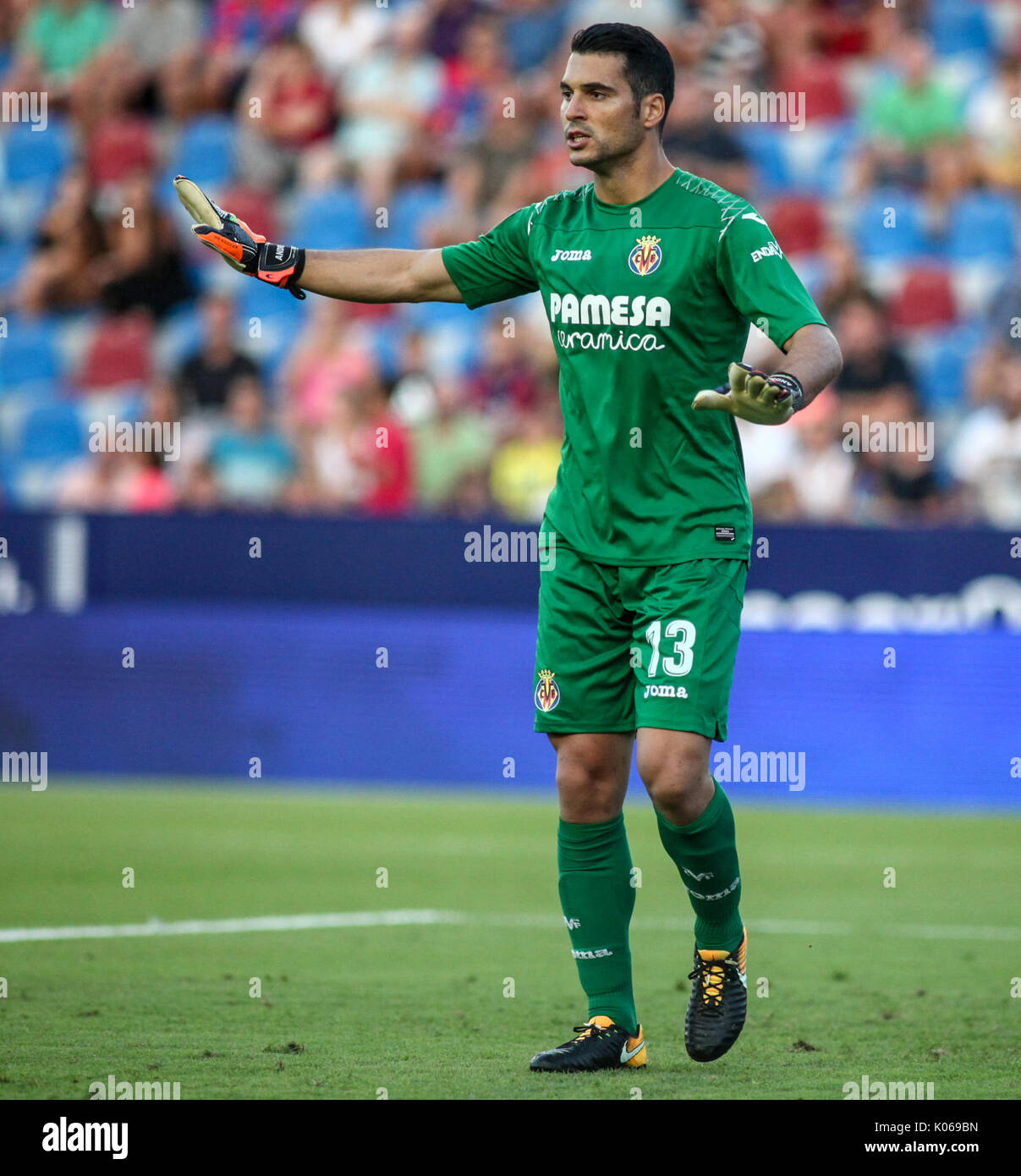 Andres Fernandez during spanish La Liga Santander match between Levante ...