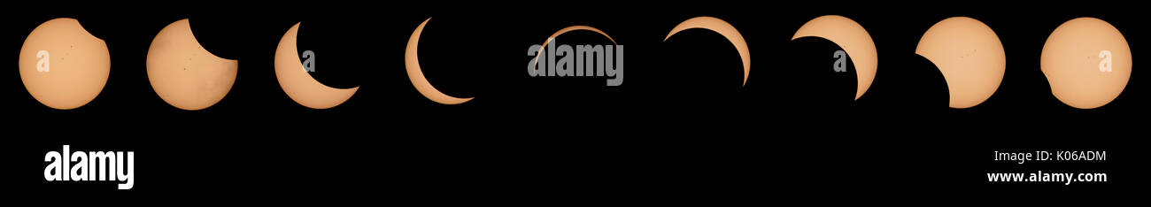 This composite image of nine pictures shows the progression of a ...