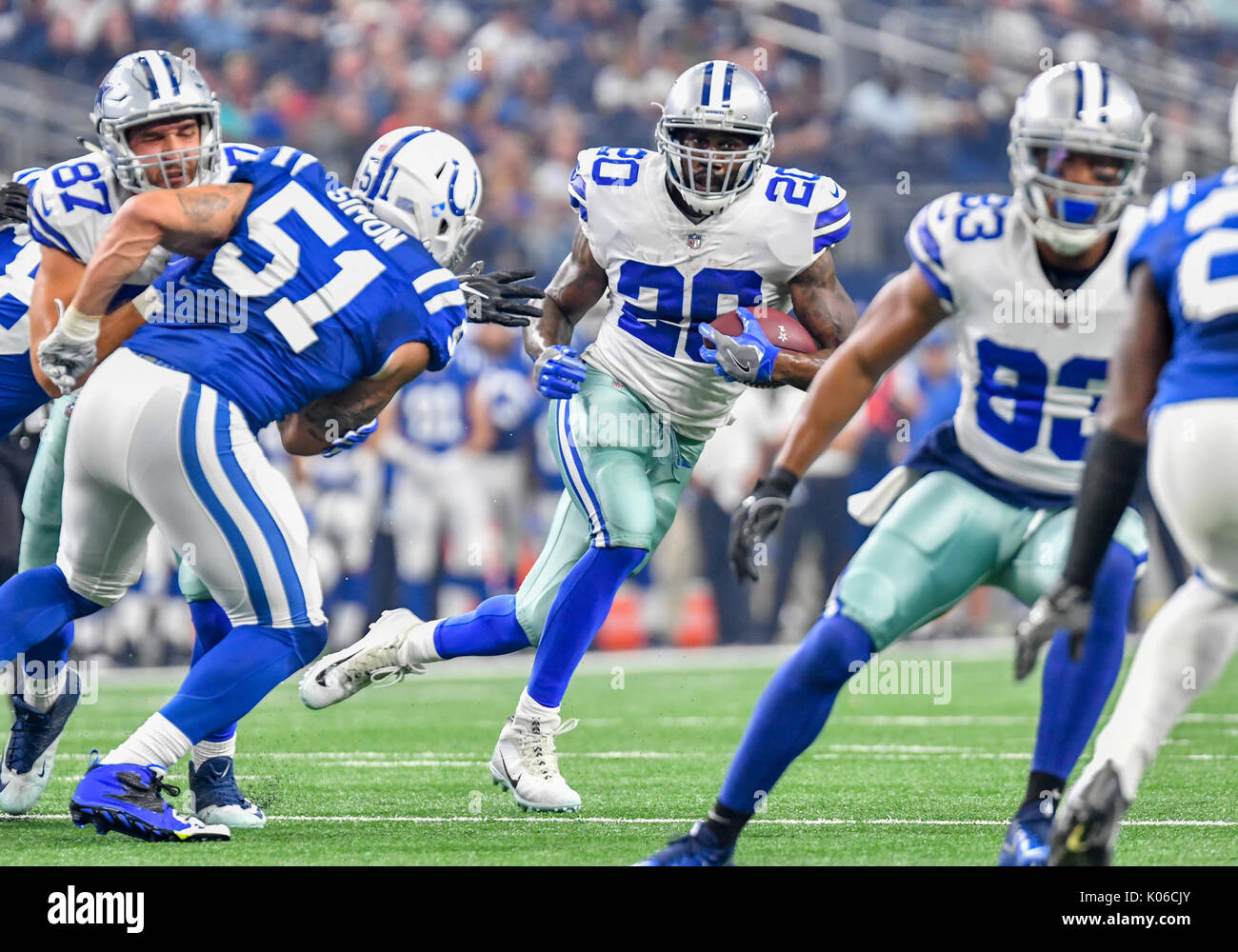 August 19, 2017: Dallas Cowboys running back Darren McFadden #20 ...