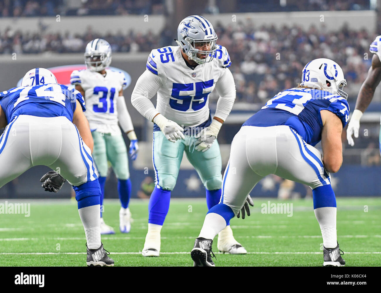 August 19, 2017: Dallas Cowboys defensive tackle Stephen Paea #55 ...