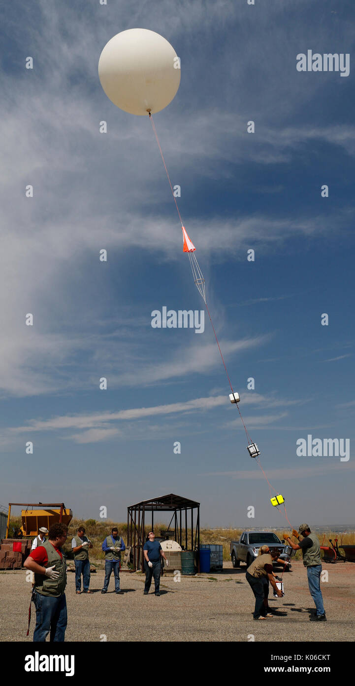 NASA students launch one of 50 high-altitude balloons launched from ...