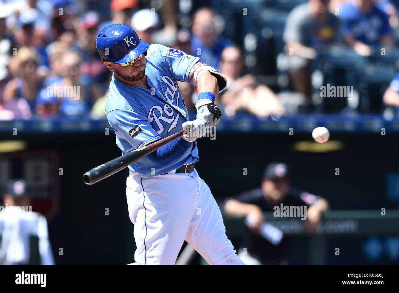 August 20, 2017: Kansas City Royals catcher Cam Gallagher (36) had 2 ...