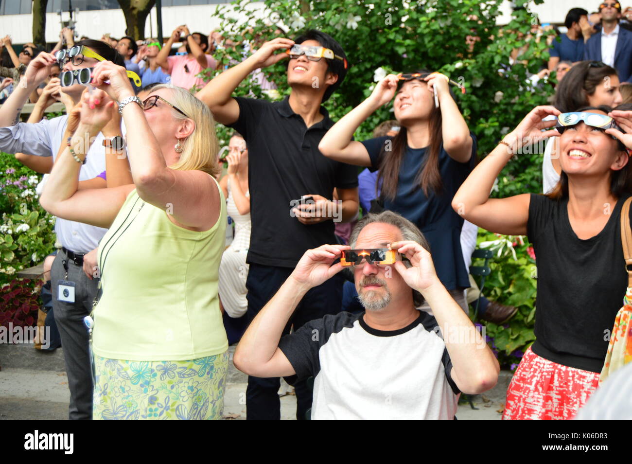 New Yorkers don their solar glasses to view the solar eclipse in Bryant ... New Yorkers don their solar glasses to view the solar eclipse in Bryant ...