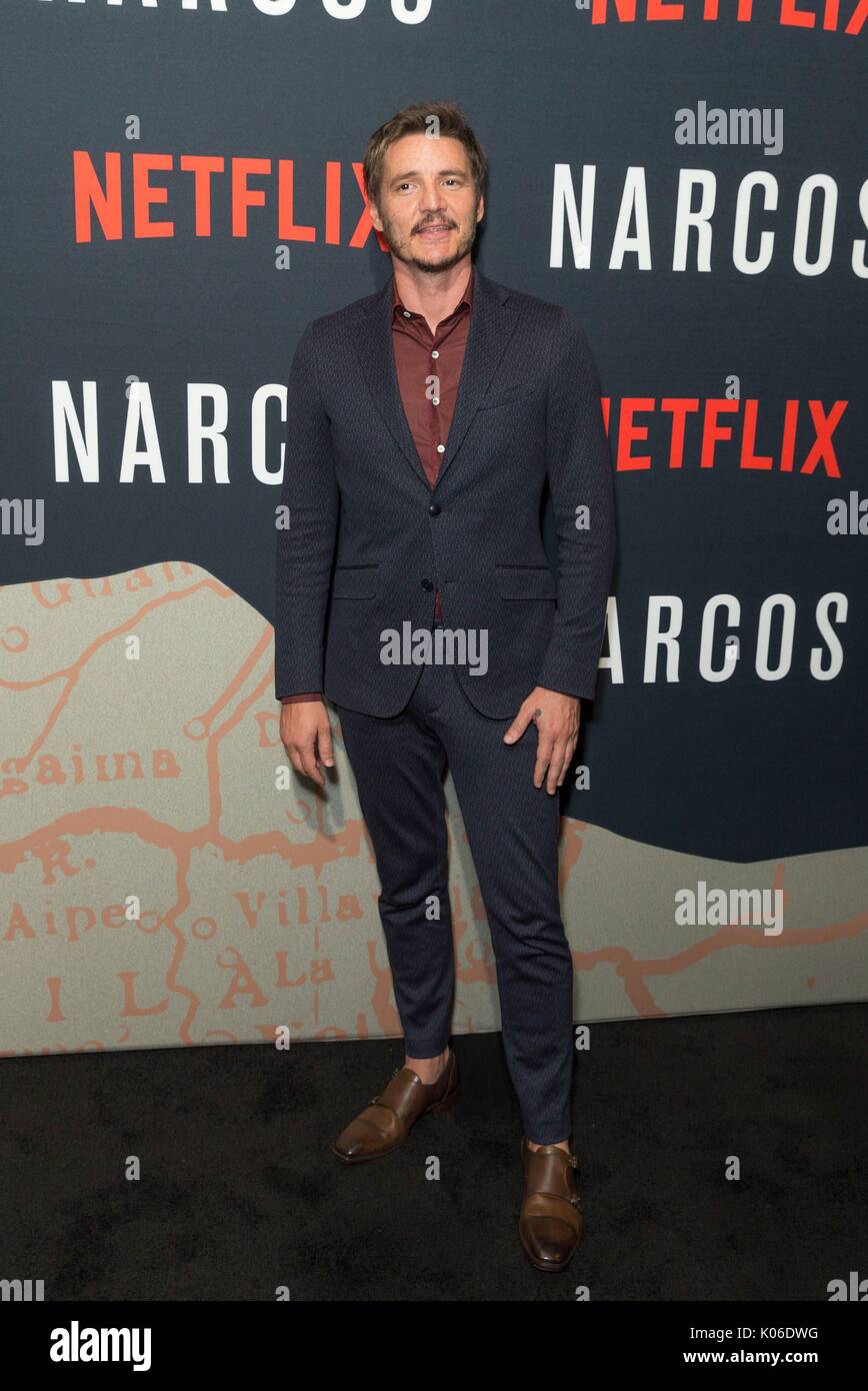 New York, NY, USA. 21st Aug, 2017. Pedro Pascal at arrivals for NARCOS ...