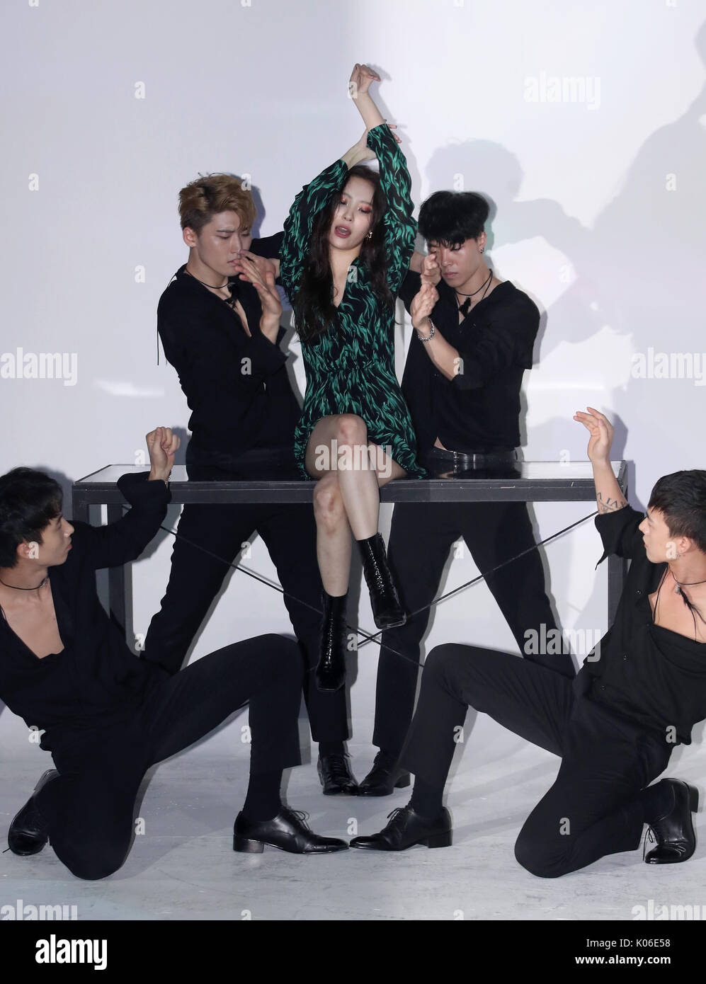S. Korean singer Sun Mi South Korean singer Sun Mi performs during a ...