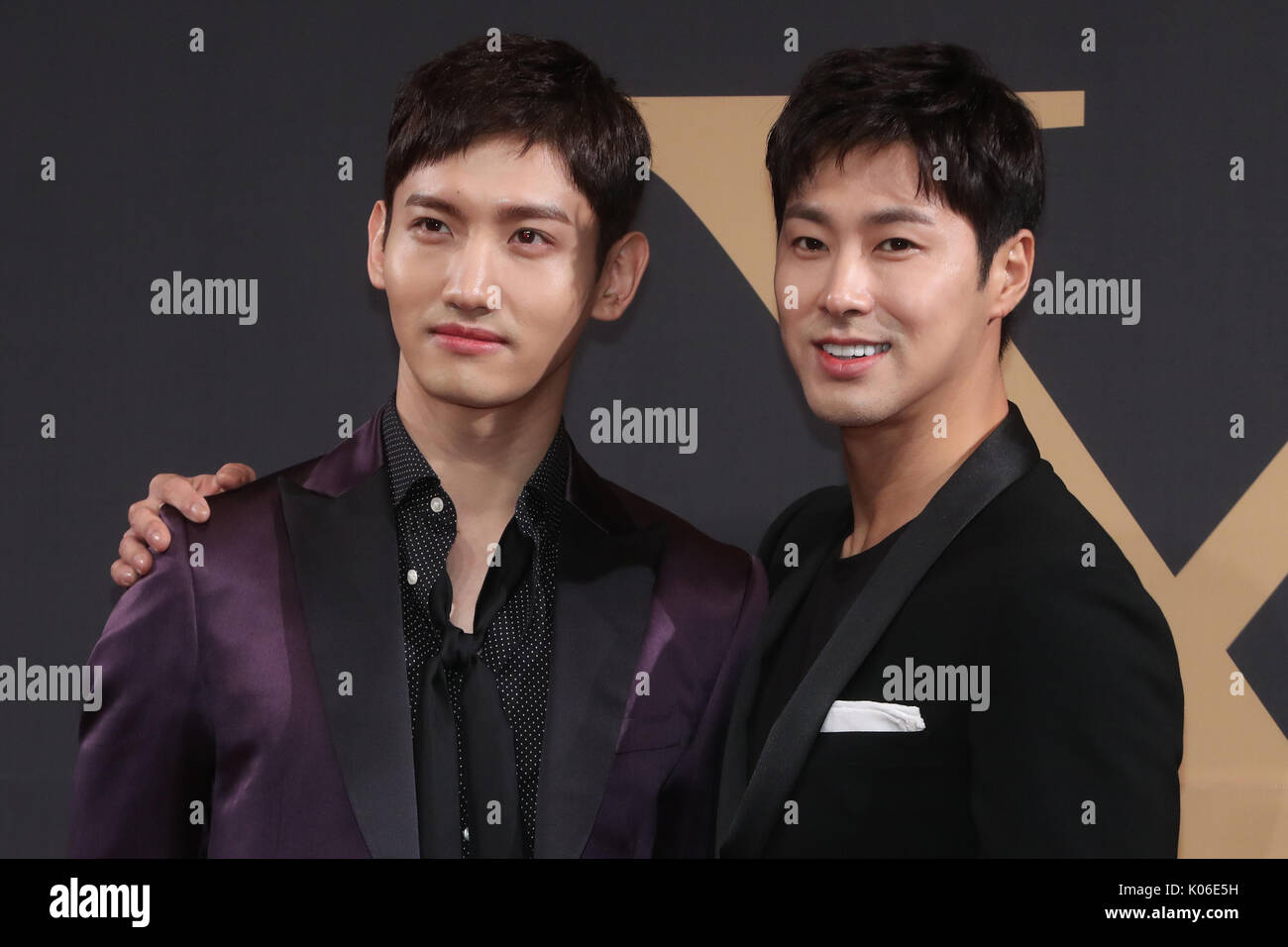 S. Korean boy group TVXQ South Koeran boy group TVXQ poses for a photo ...