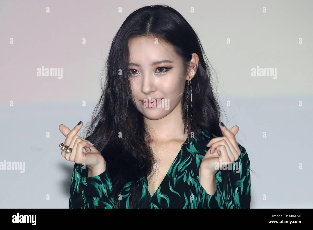 S. Korean singer Sun Mi South Korean singer Sun Mi poses for a photo ...