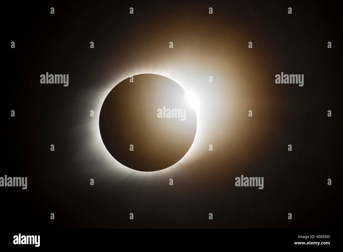 August 21, 2017: Lyon County, KY - A total solar eclipse is observed ...