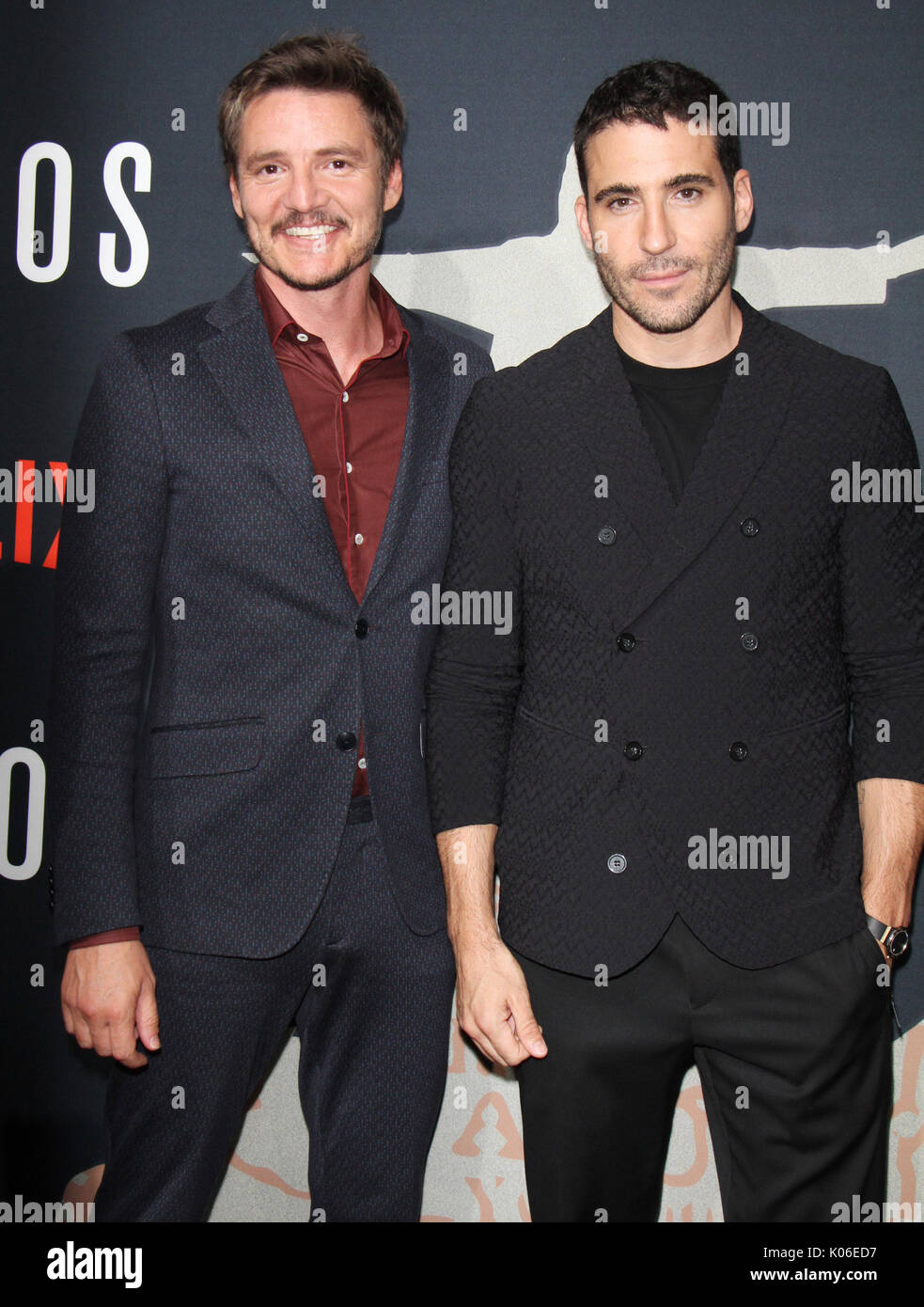 New York, USA. 21st Aug, 2017. Pedro Pascal, Miguel Angel Silvestre ...